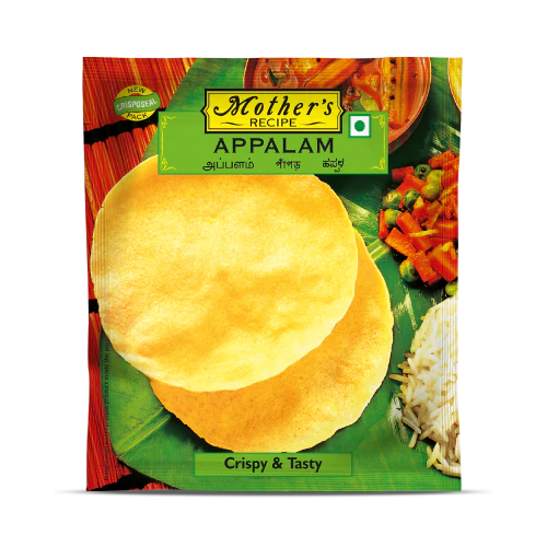Mother Recipe Madras Appalam Papad 200 gm – Grocery King